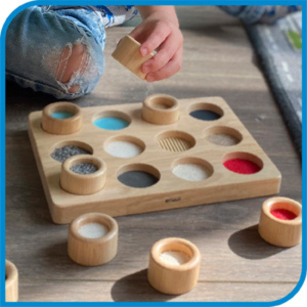 Exploring the Sense of Touch with Blindfolds | Montessori-n-Such