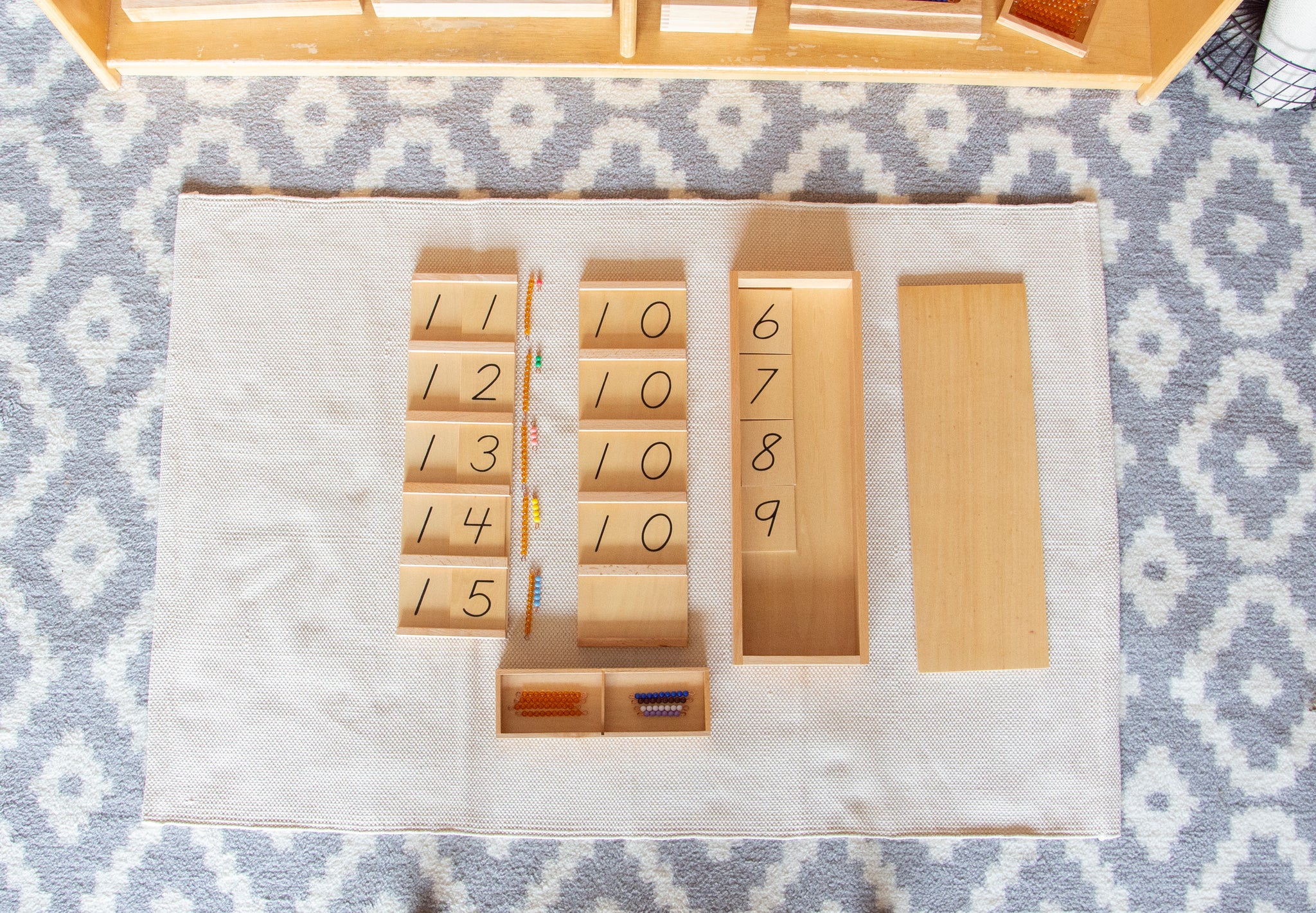 Cotton Work Rug Natural No Fringe, Three varieties | Montessori-n-Such