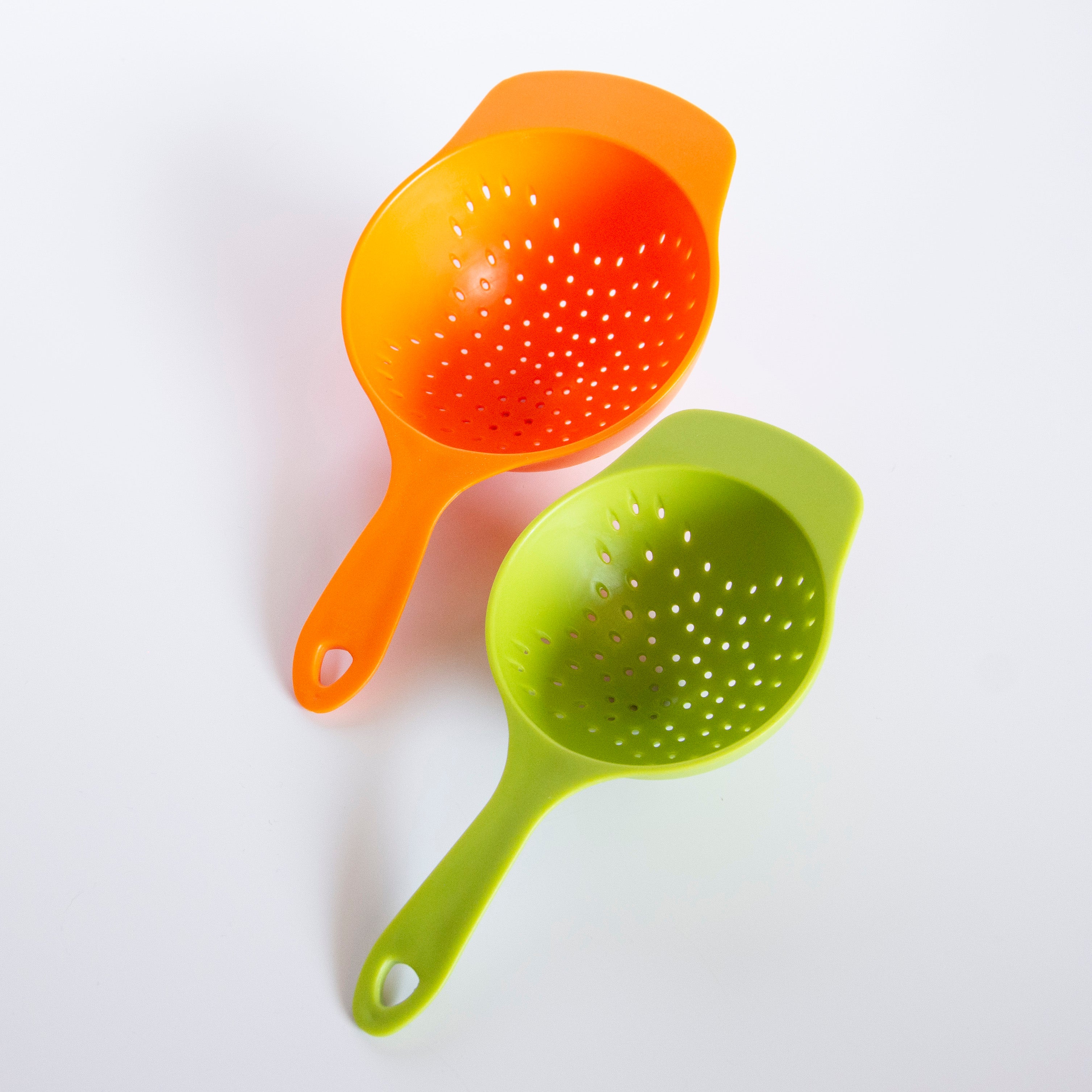 Food & Transfer Mini Colander/Scoop with Handles Set/2 | Montessori-n-Such